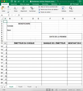 Comment utiliser un bordereau de remise de chèque