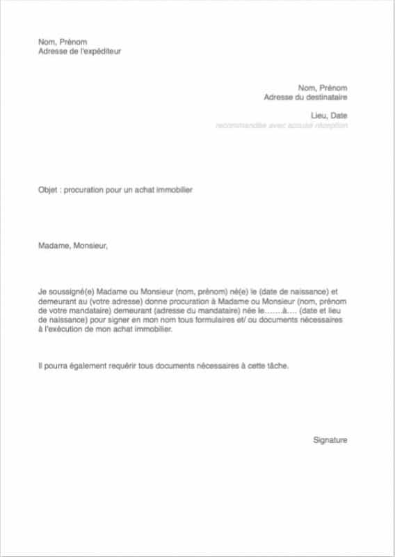 Comment faire une procuration pour une vente immobilière